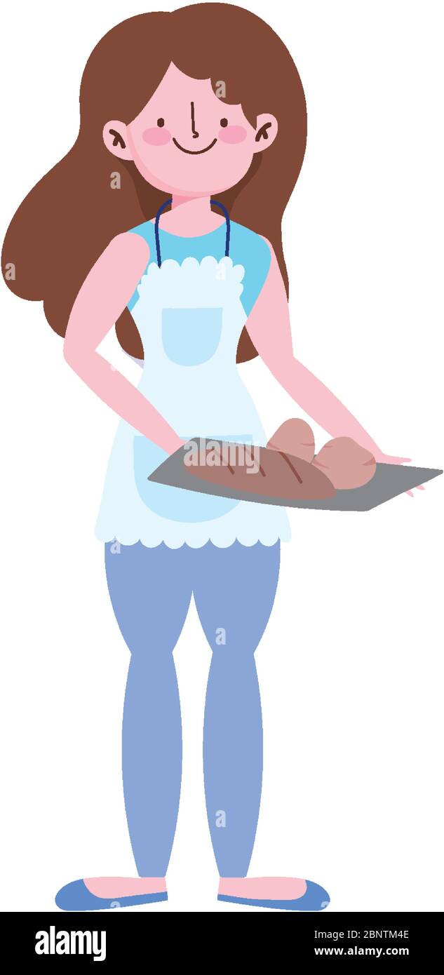 Female young tray Stock Vector Images - Alamy