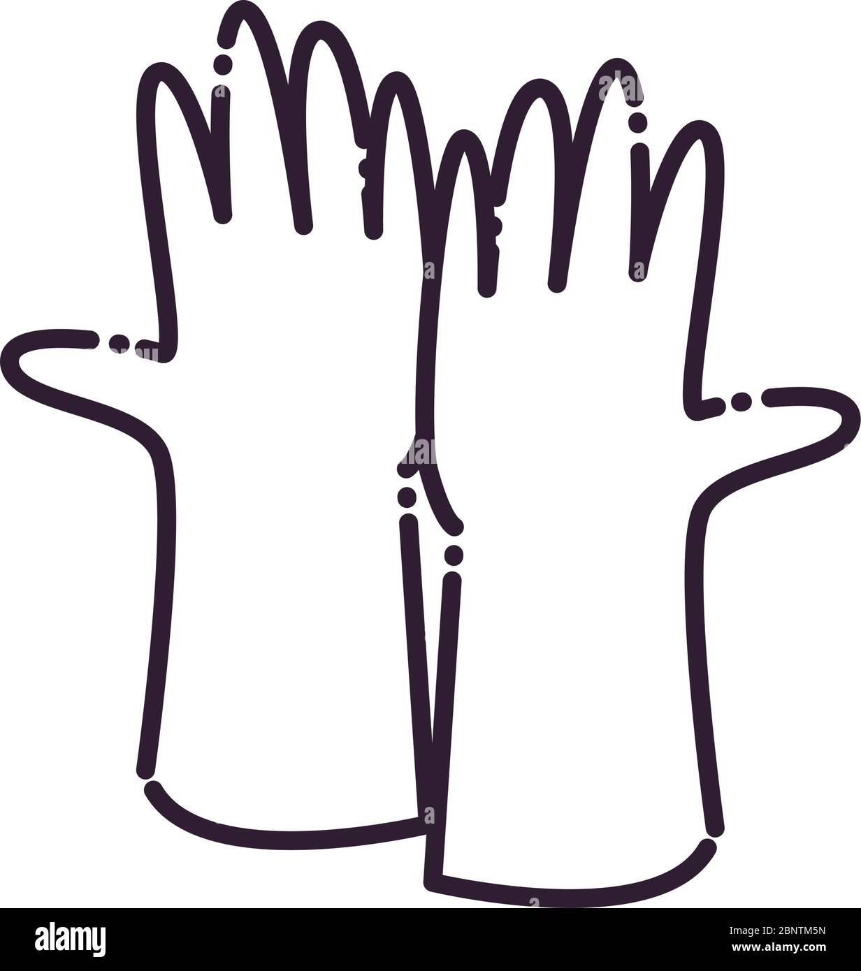 gloves line style icon design, Cleaning service wash home hygiene ...