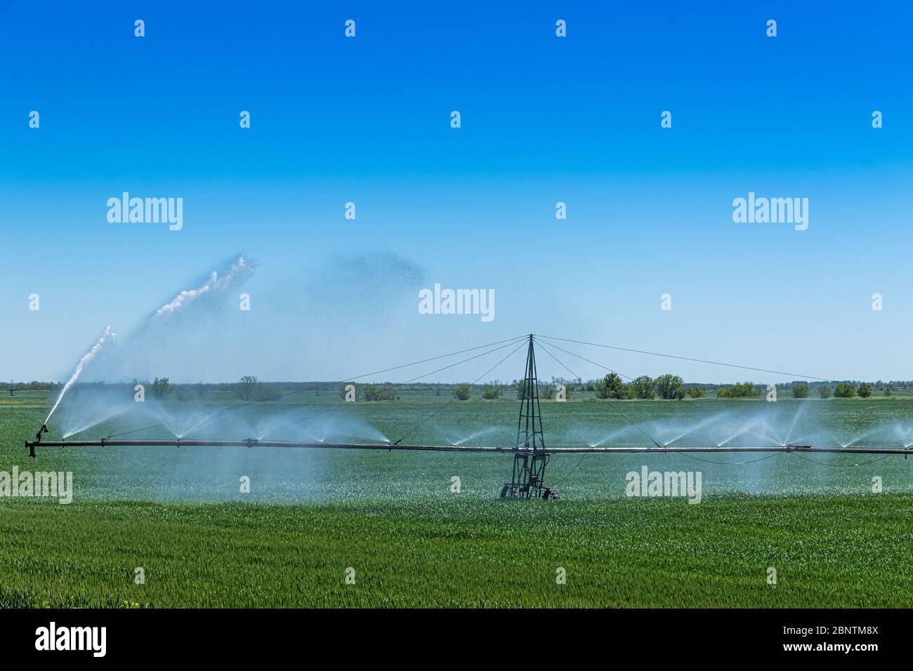Center pivot crop irrigation or irrigating system for farm management ...