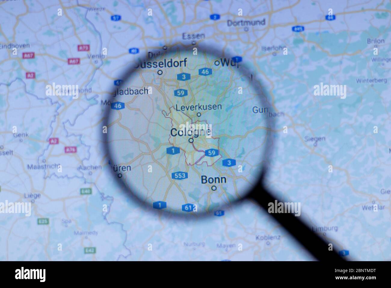 Map of cologne hi-res stock photography and images - Alamy