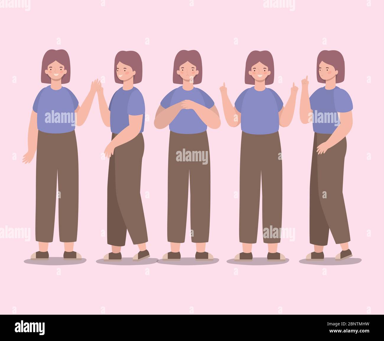 happy women cartoons vector design Stock Vector Image & Art - Alamy