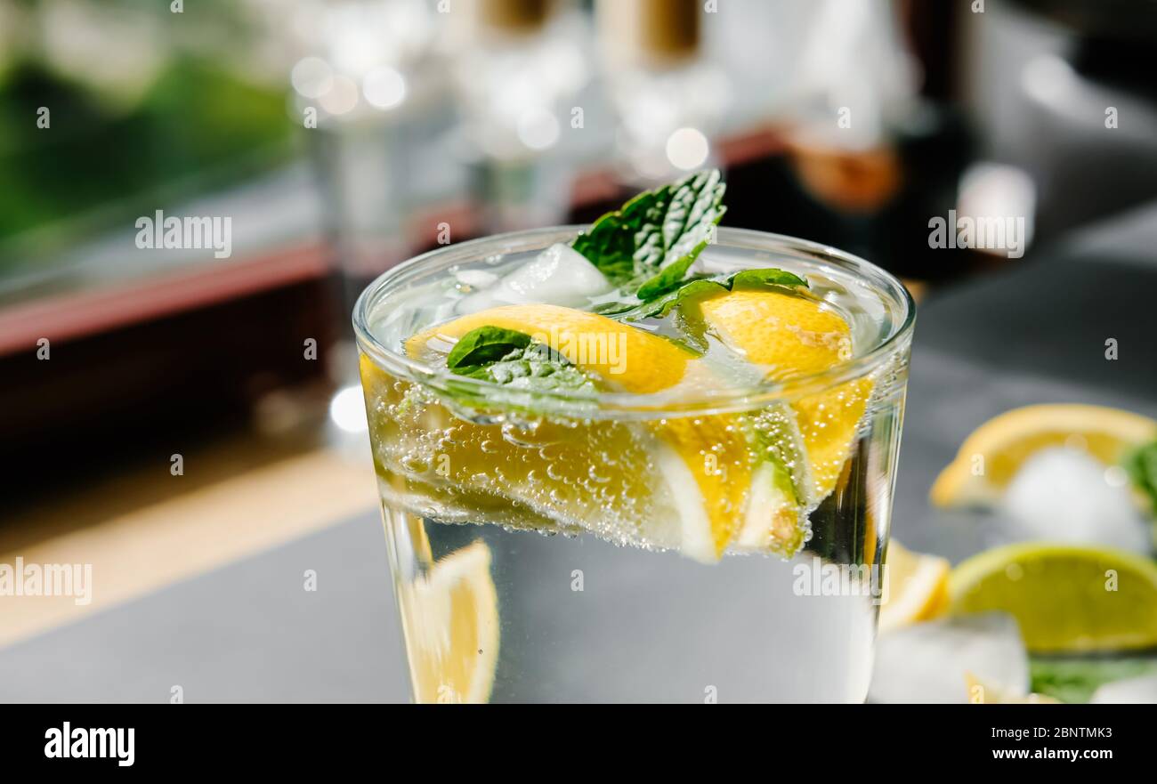 Refreshing iced drink Stock Photo - Alamy