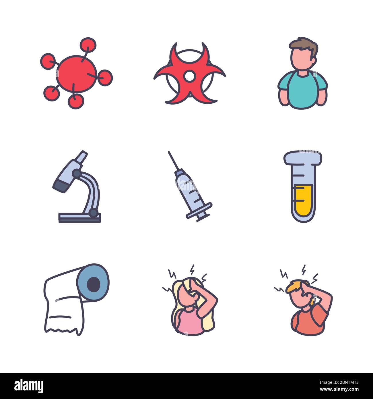 fill style icon set design of Medical care health and emergency theme ...
