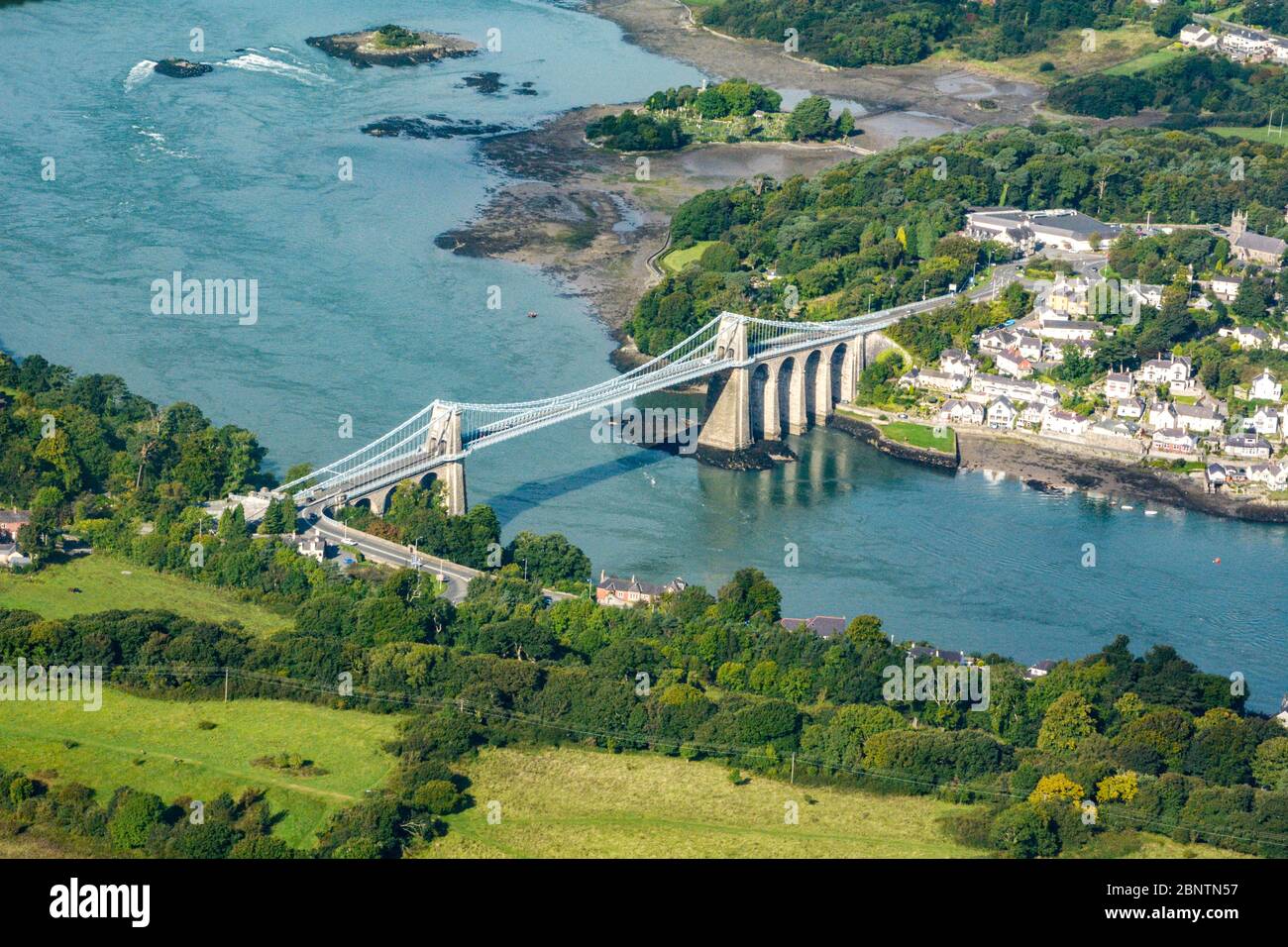 Menai strait aerial hi-res stock photography and images - Alamy