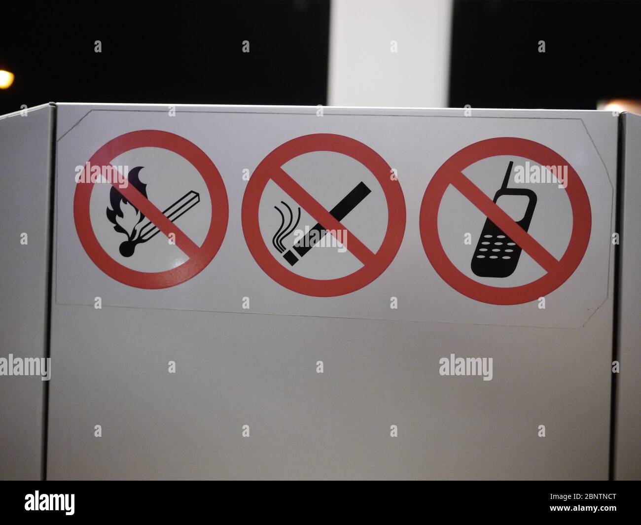 signs showing not allowed Stock Photo - Alamy