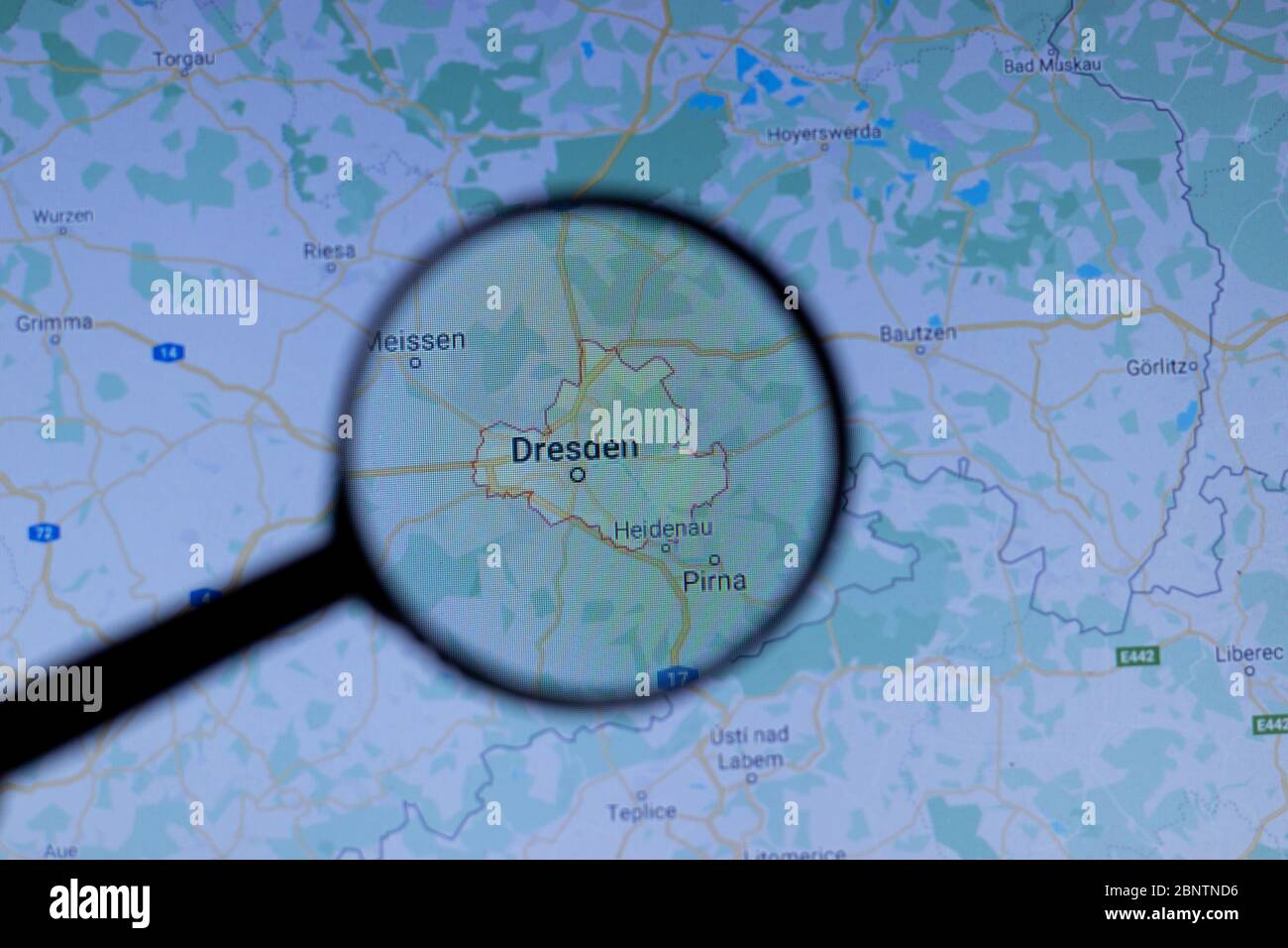 Dresden map hi-res stock photography and images - Alamy