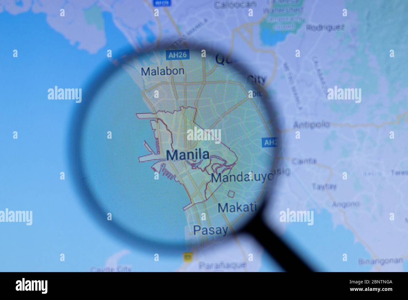 Map of manila hi-res stock photography and images - Alamy