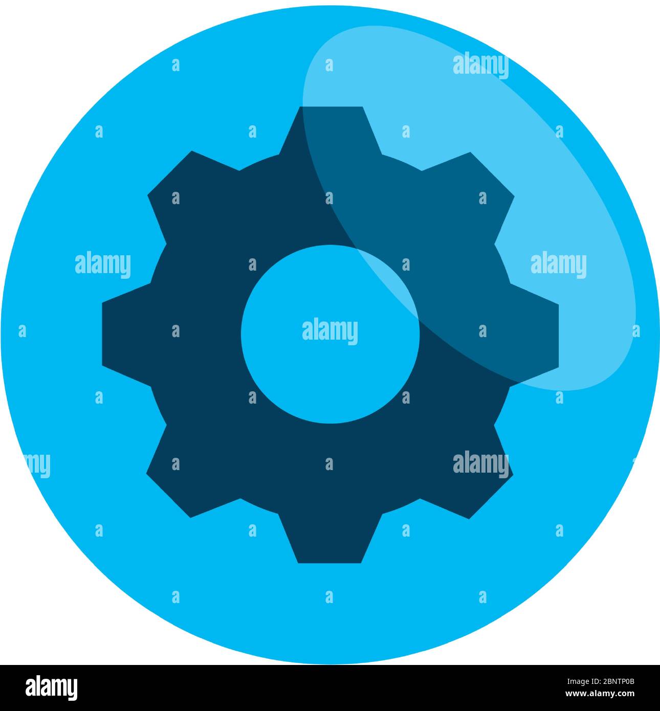 configuration symbol icon in frame circular Stock Vector Image & Art ...