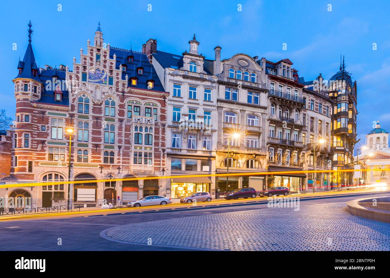 Architecture of Brussels Cityscape old town builduing skyline in ...