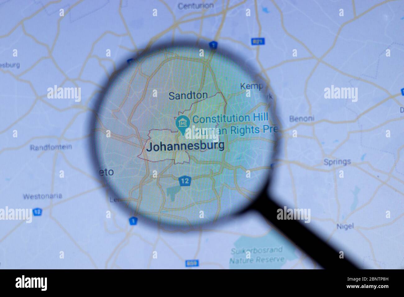 Johannesburg map hi-res stock photography and images - Alamy