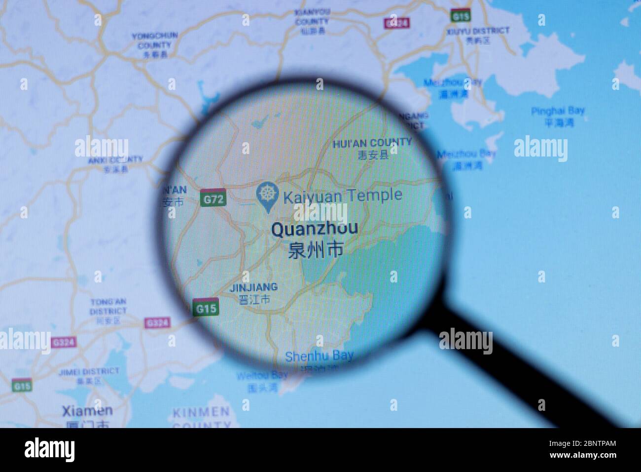 Quanzhou map hi-res stock photography and images - Alamy