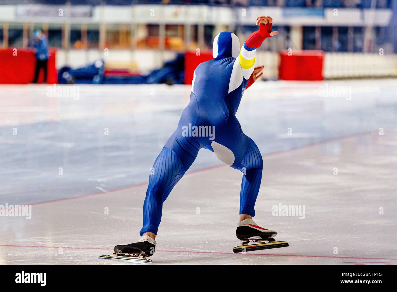 start skater athlete in speed skating competition Stock Photo - Alamy