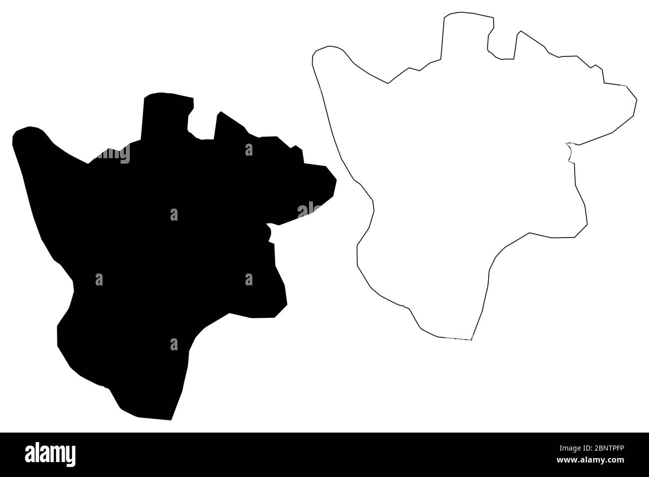 Ranchi City (Republic of India, Jharkhand State) map vector ...