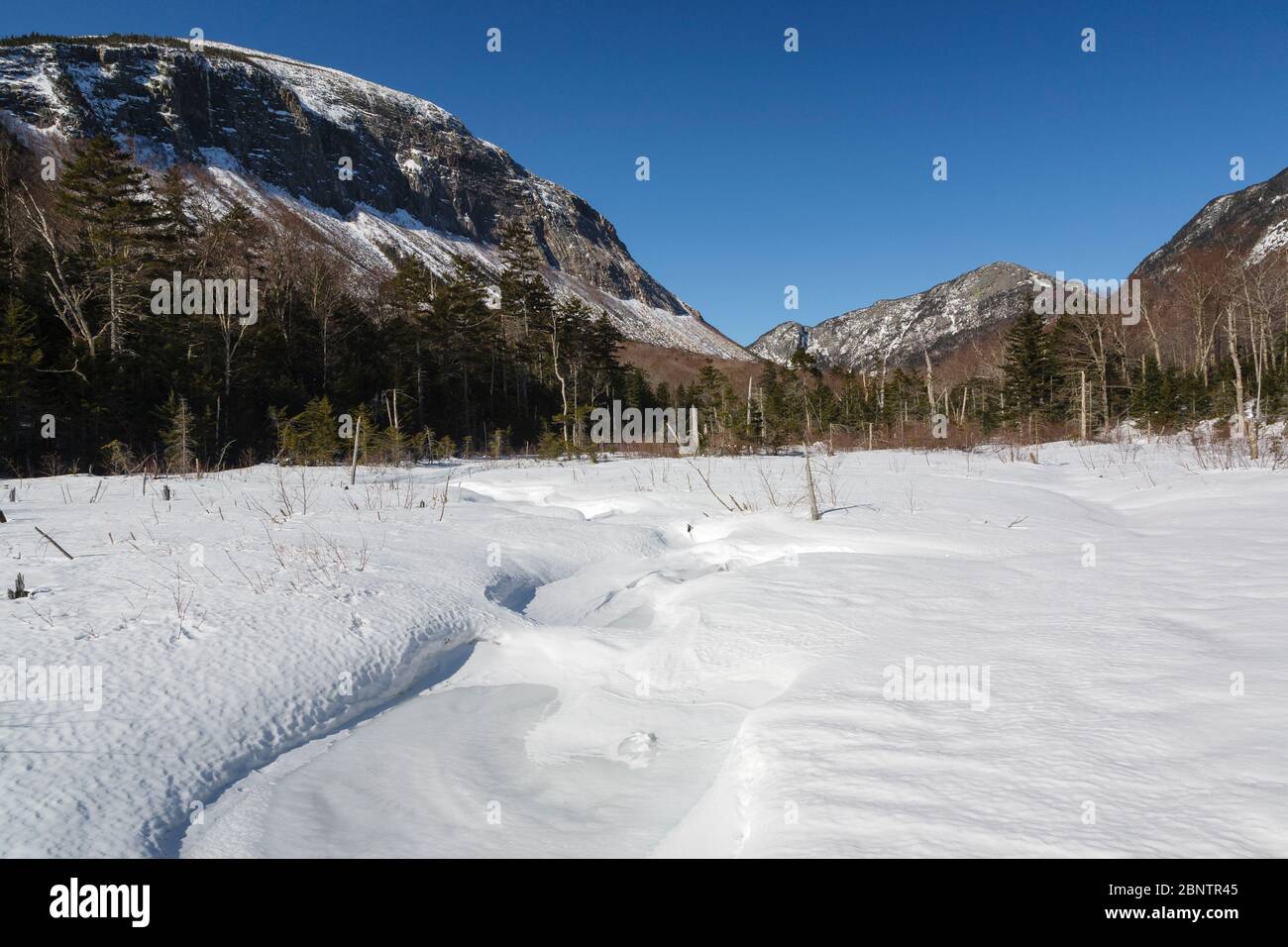 Franconia Notch State Park - Cannon Cliff which is on the side of ...