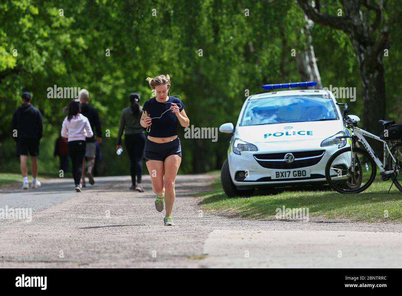Police car park hi-res stock photography and images - Alamy