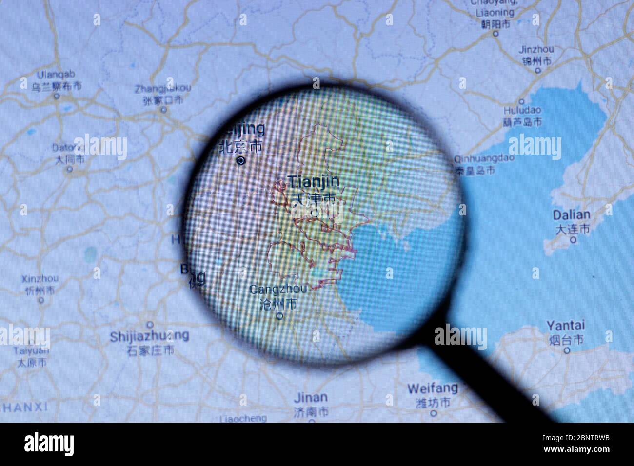 Tianjin map hi-res stock photography and images - Alamy