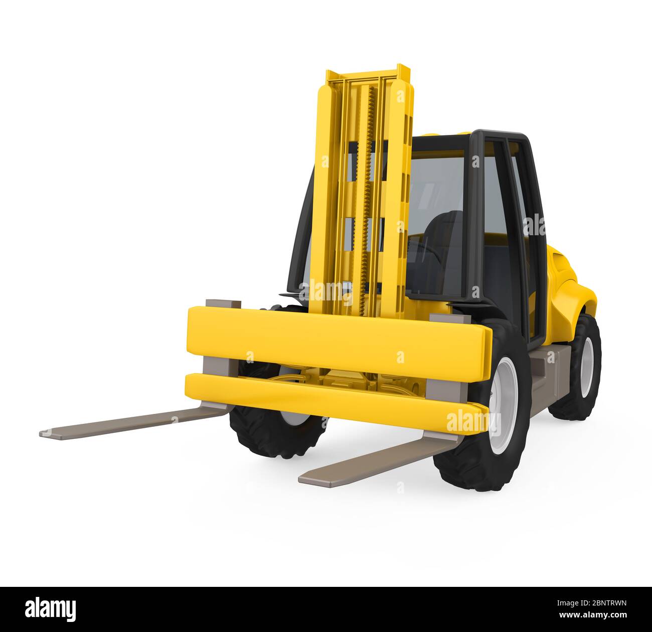 Forklift Truck Isolated Stock Photo - Alamy