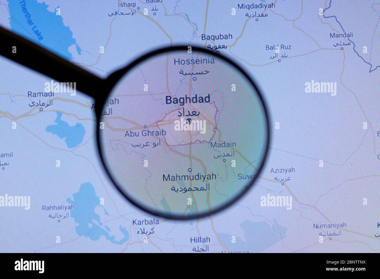Baghdad map hi-res stock photography and images - Alamy