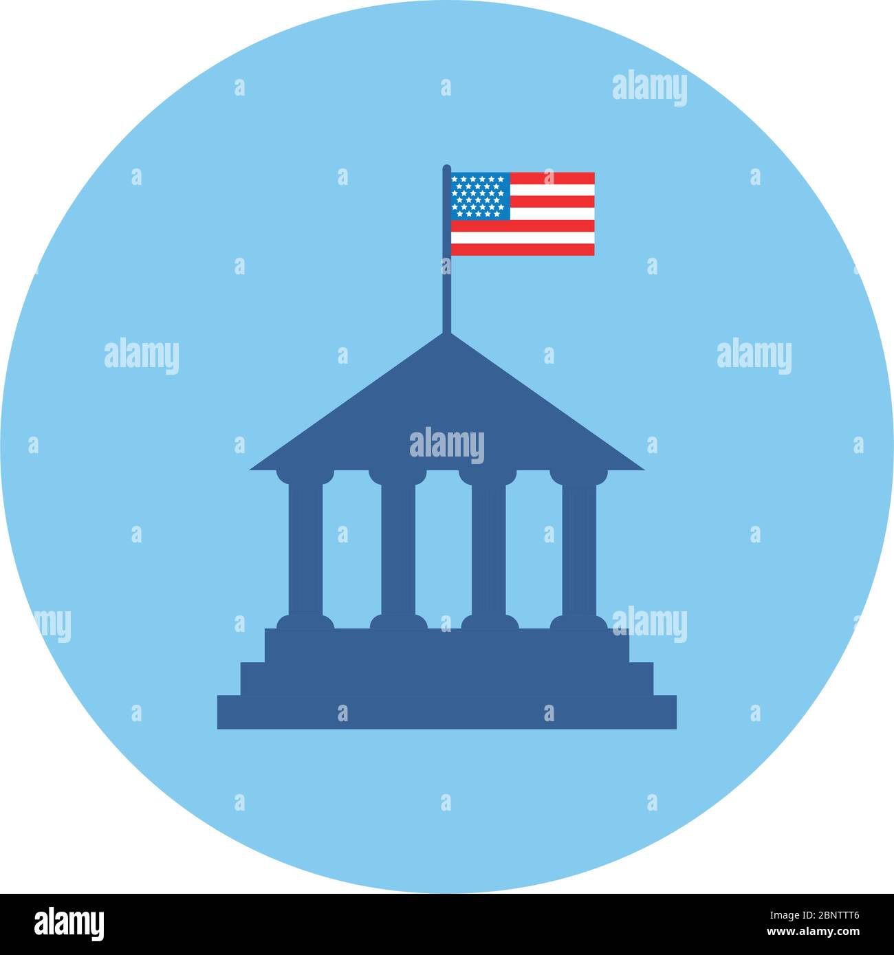 columns construction usa flag block style Stock Vector Image & Art - Alamy