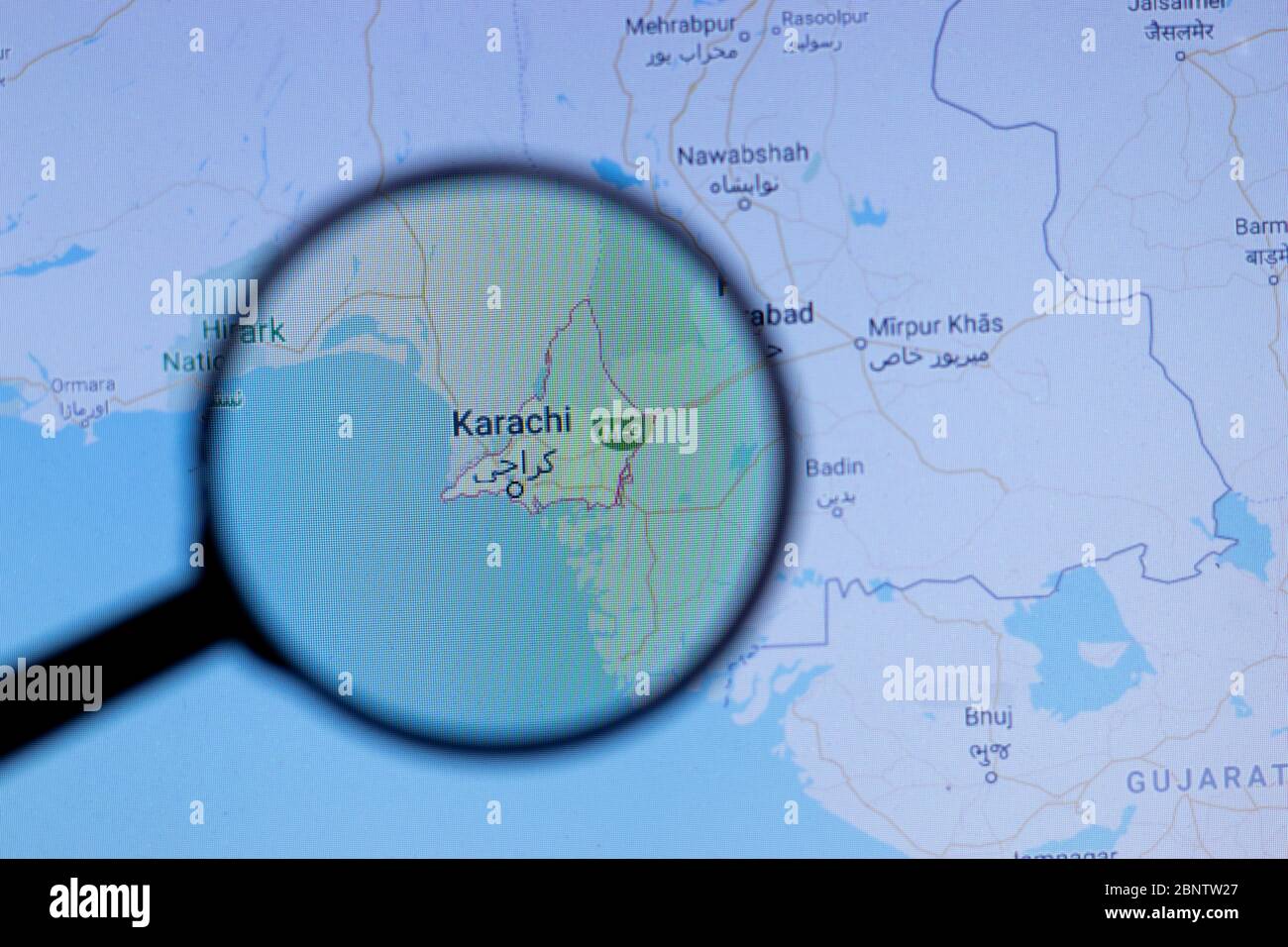 Map of karachi hi-res stock photography and images - Alamy