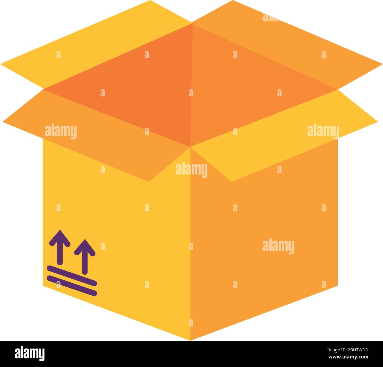 box and arrow delivery service detailed style Stock Vector Image & Art ...