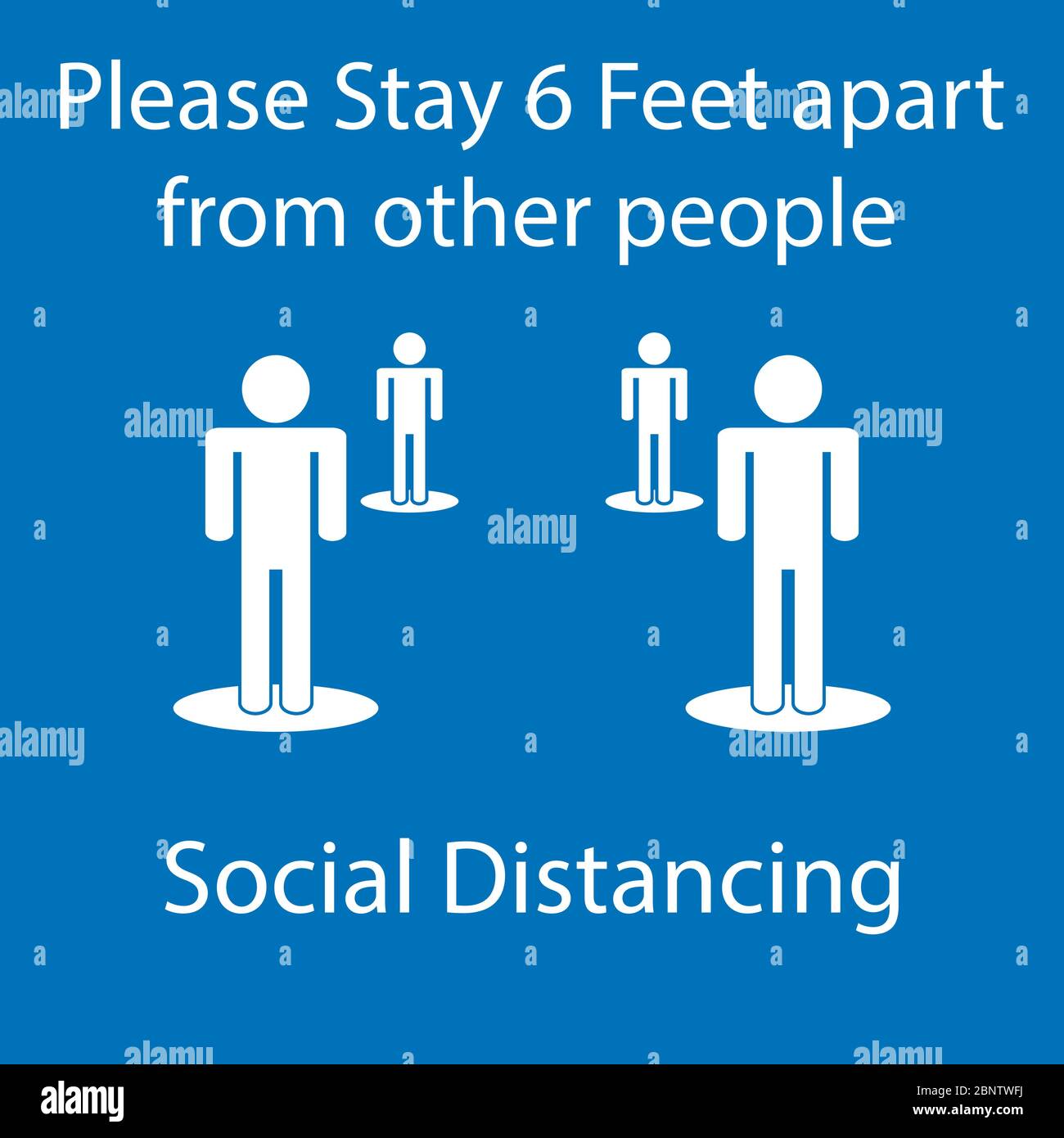 Icon people concept Social Distancing stay 6 feet apart from other ...