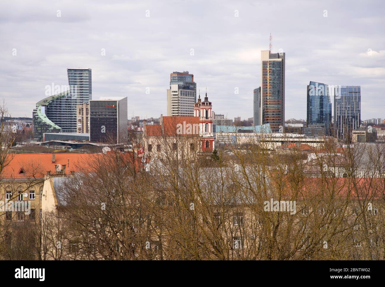 New city centre at Snipiskes district in Vilnius. Lithuania Stock Photo ...