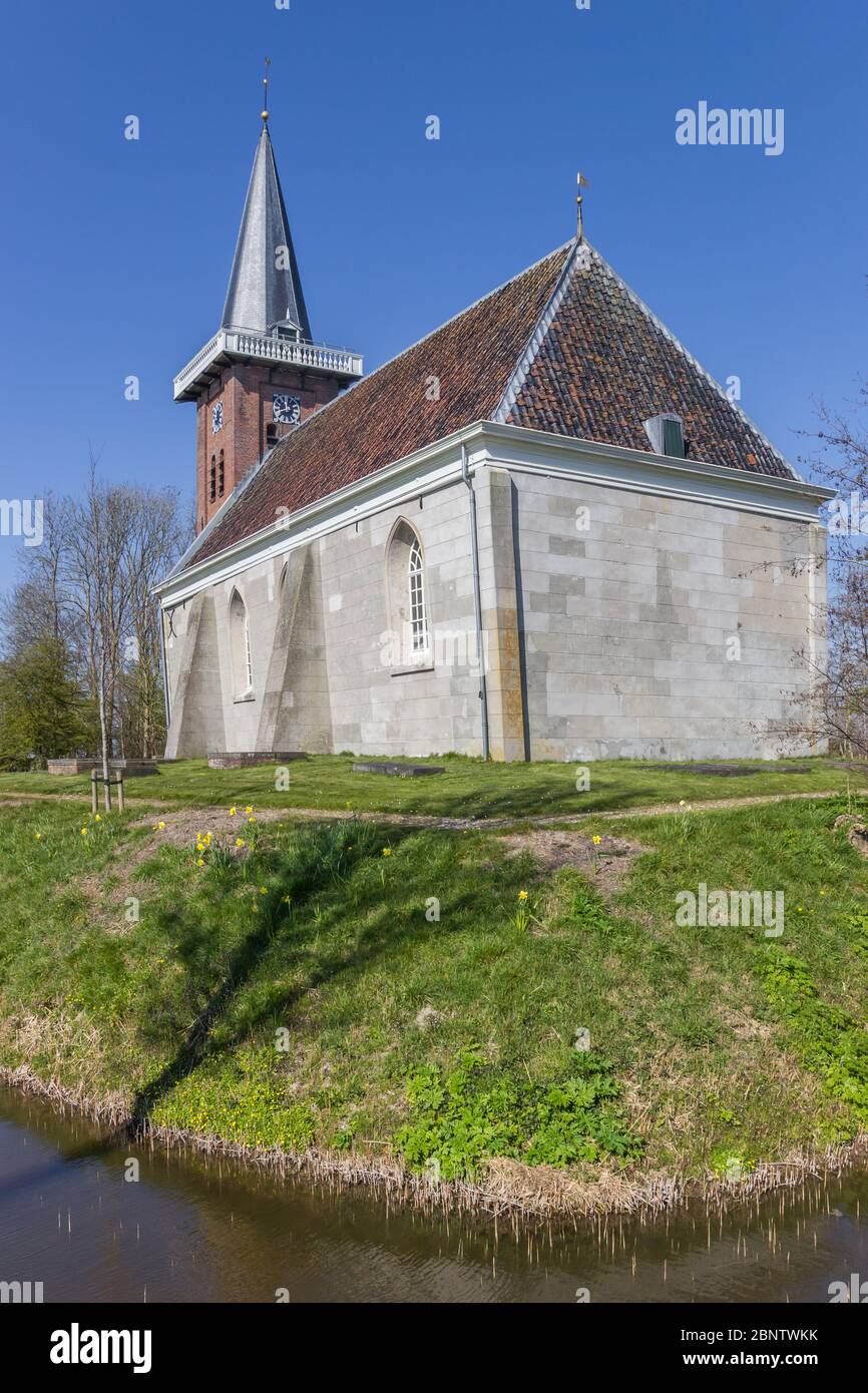 Historic church of Saaxumhuizen village in Groningen, Netherlands Stock ...