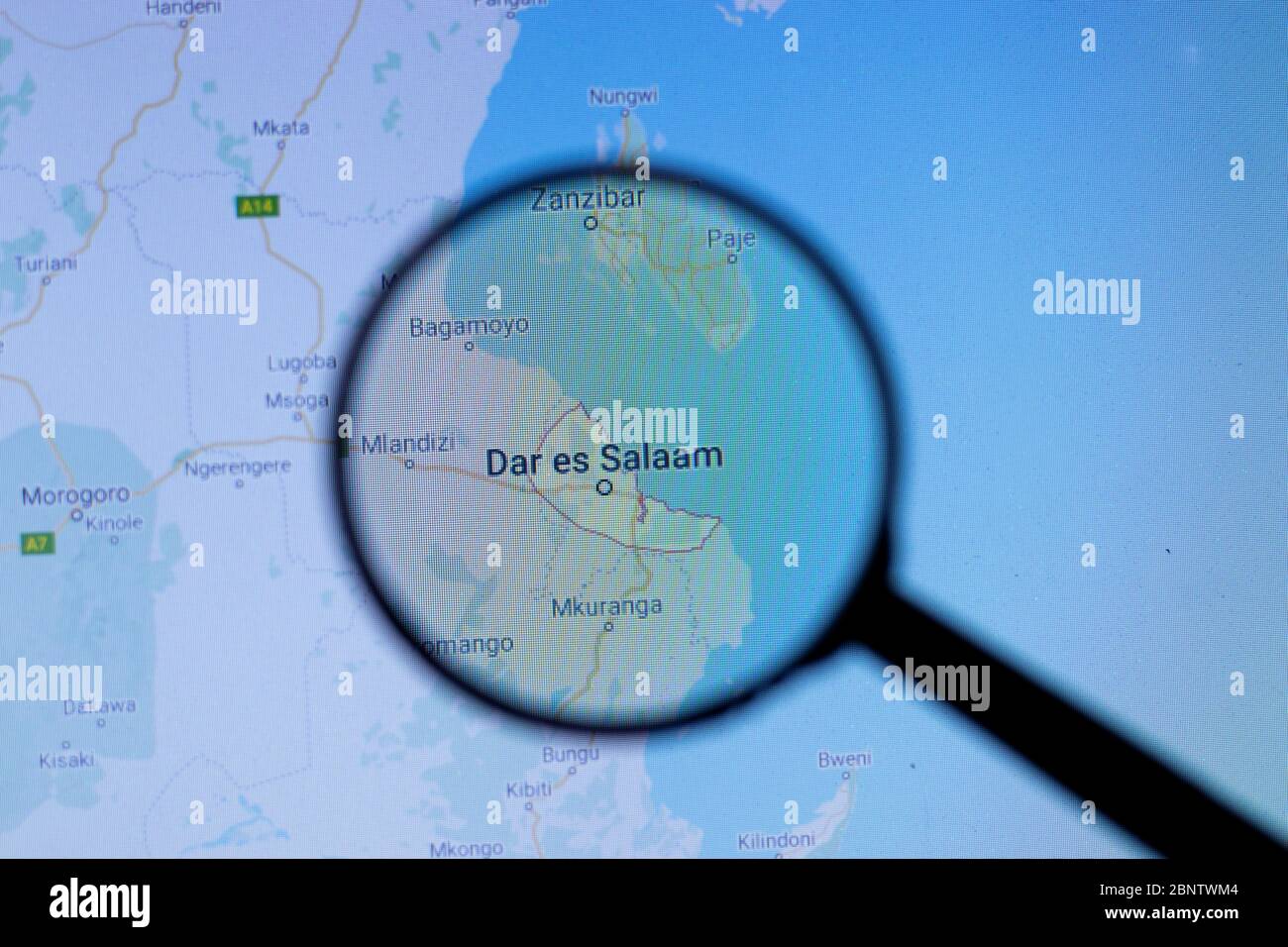 Dar es salaam city map hi-res stock photography and images - Alamy