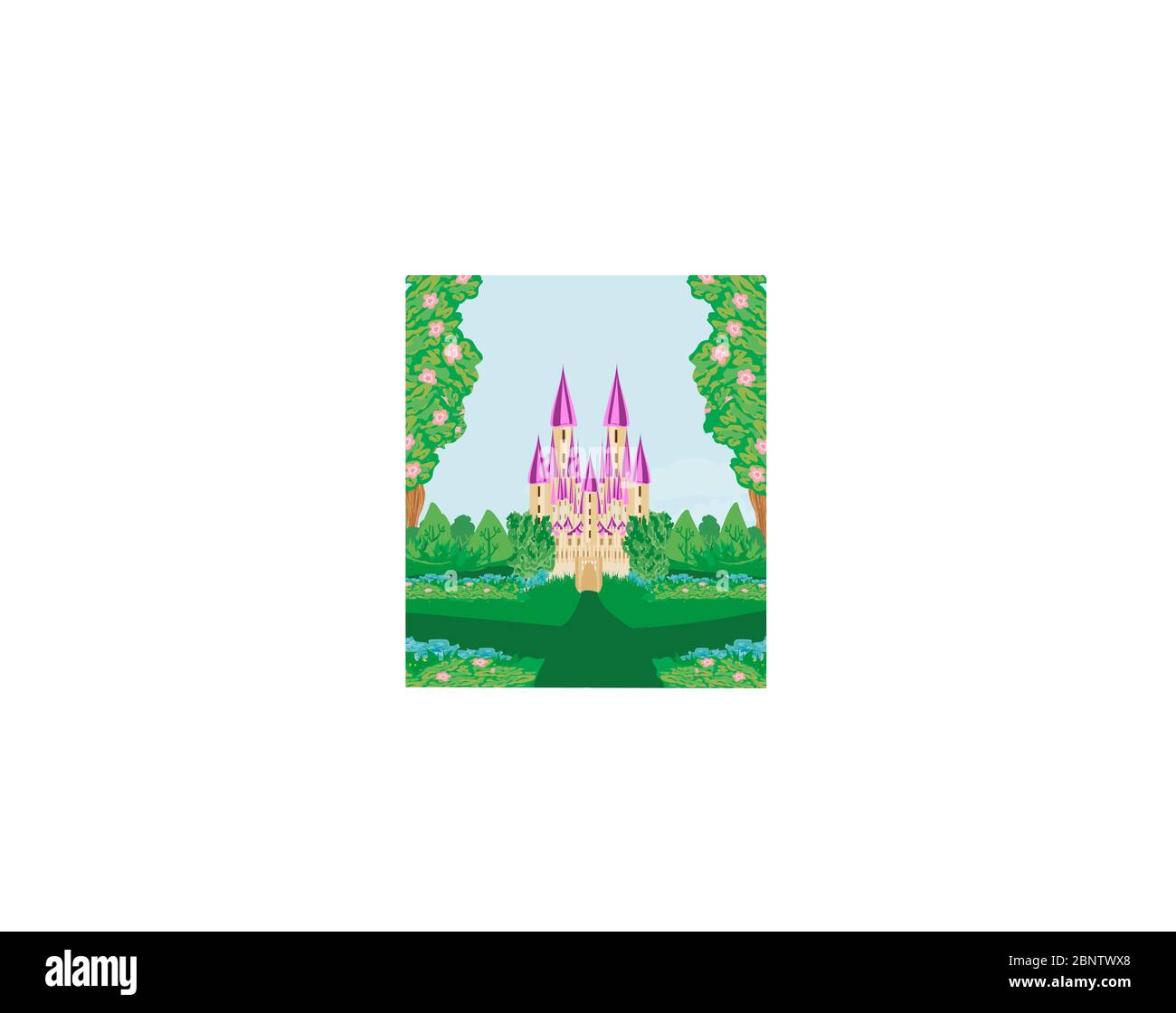 Magic Fairy Tale Princess Castle Stock Vector Image & Art - Alamy