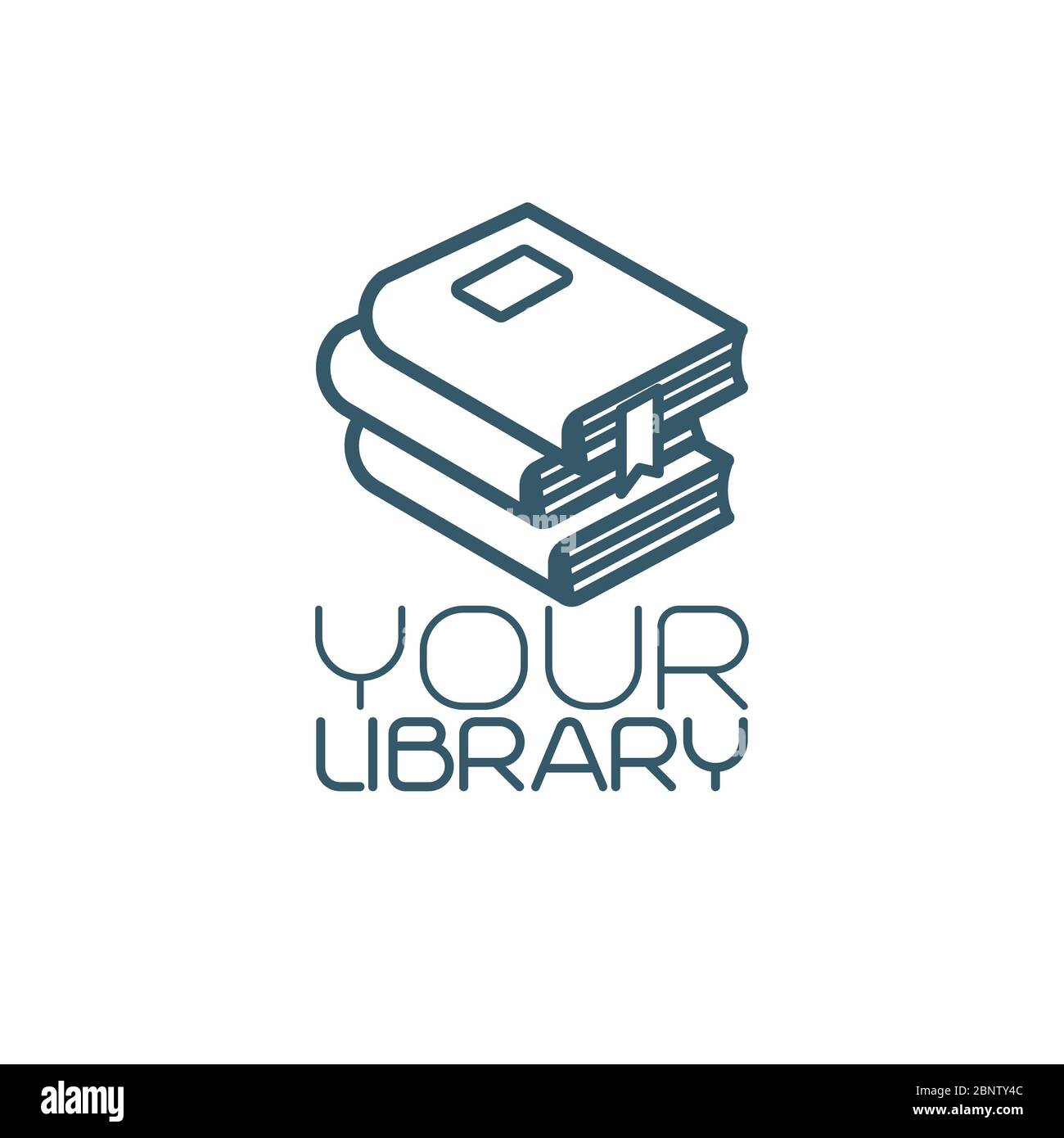 Text books library icon vector Stock Vector Images - Alamy