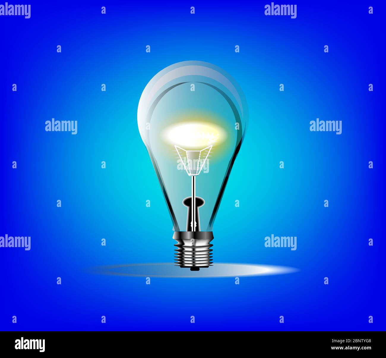 Light bulb shiny bright energy idea Stock Vector Image & Art - Alamy
