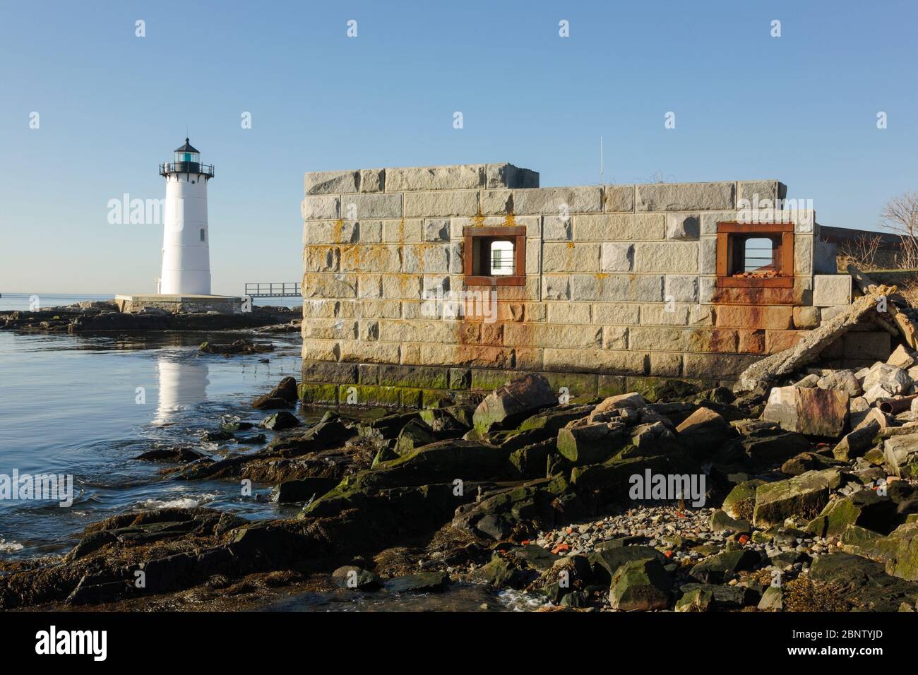 Portsmouth Harbor Light in New Castle, New Hampshire USA. Built in 1878 ...