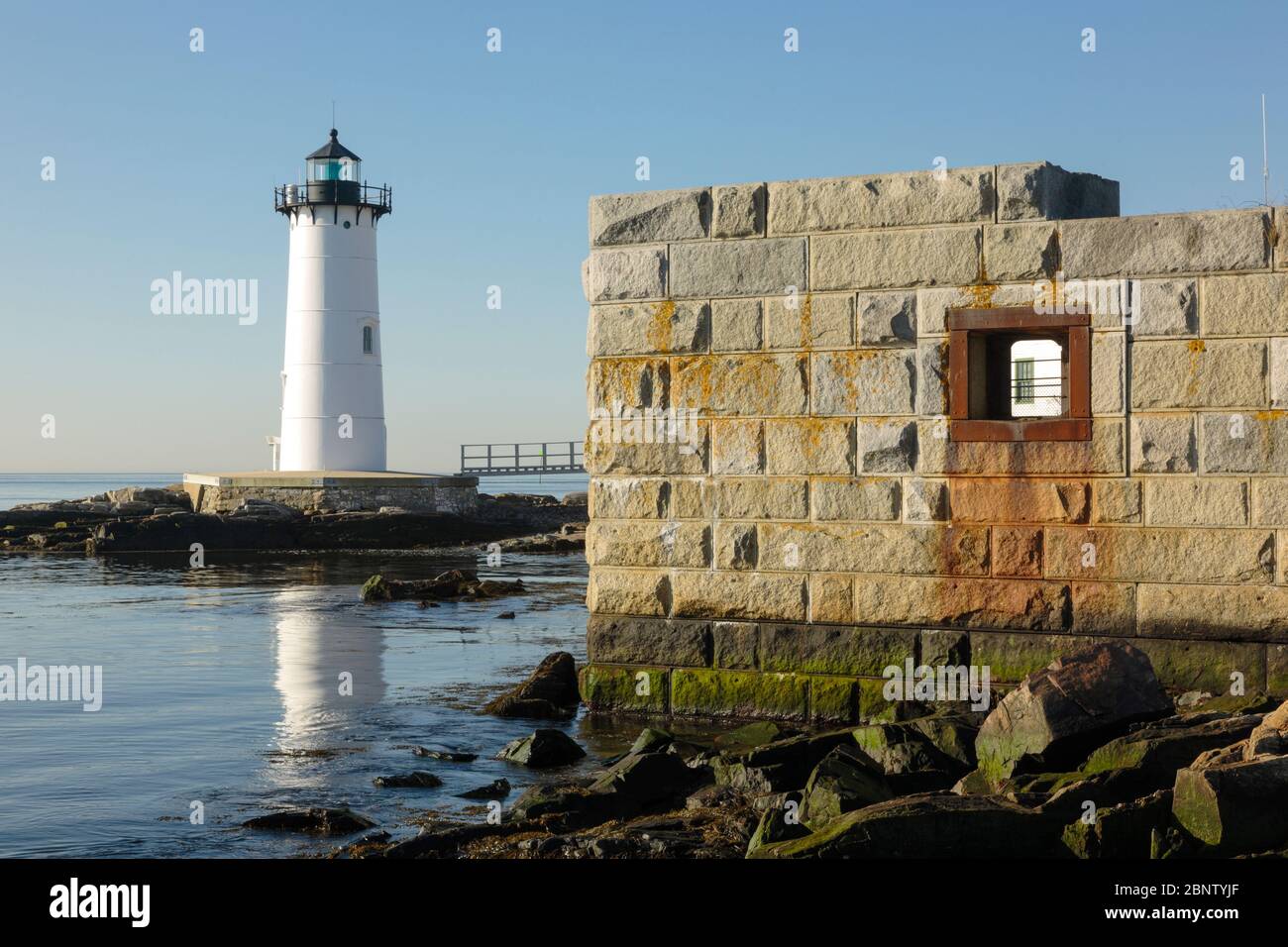Portsmouth Harbor Light in New Castle, New Hampshire USA. Built in 1878 ...