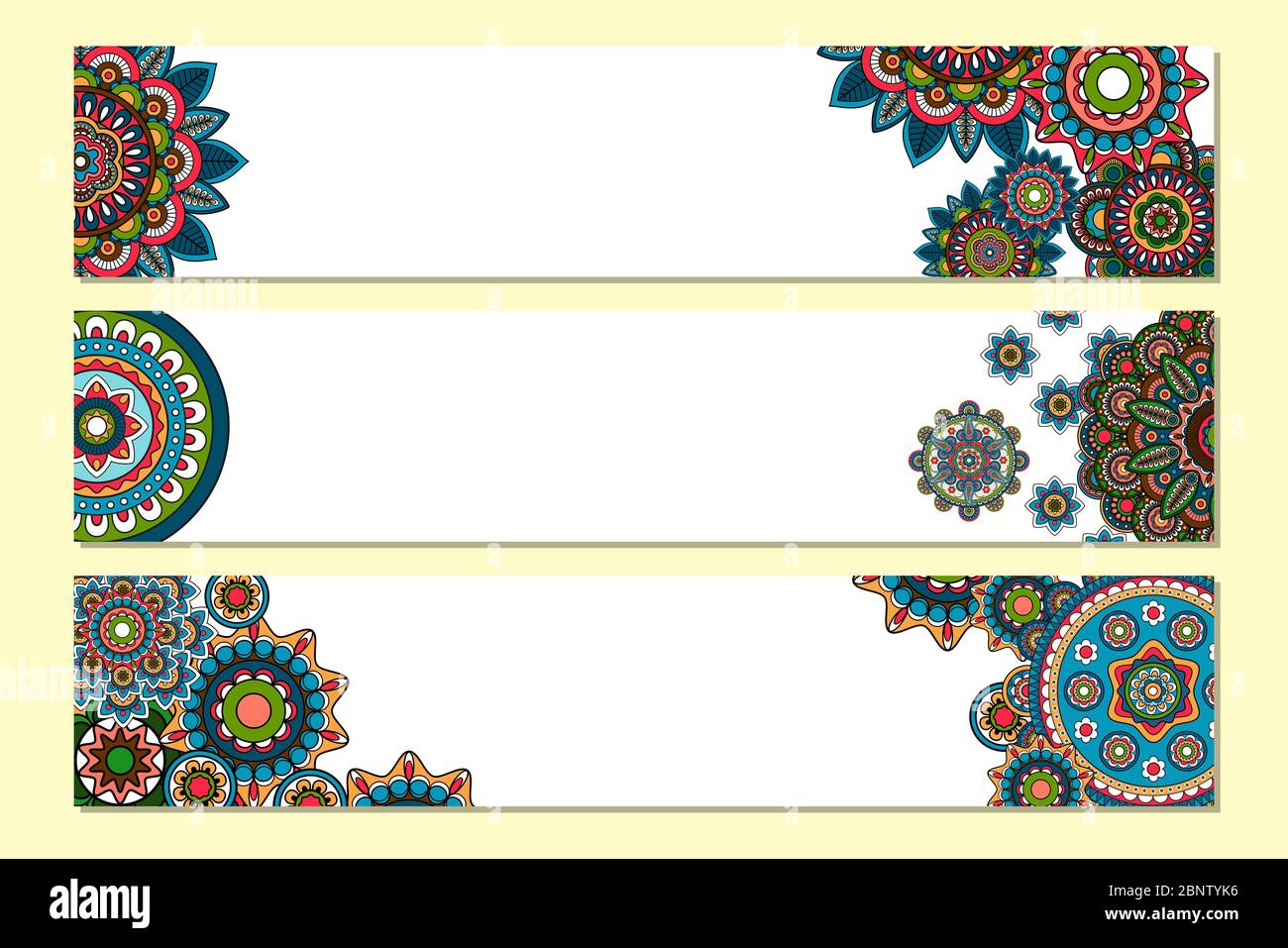 Vector mandalas collection hi-res stock photography and images - Alamy