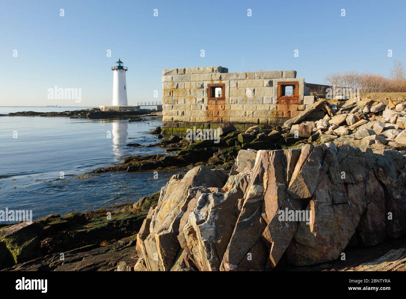 Portsmouth Harbor Light in New Castle, New Hampshire USA. Built in 1878 ...
