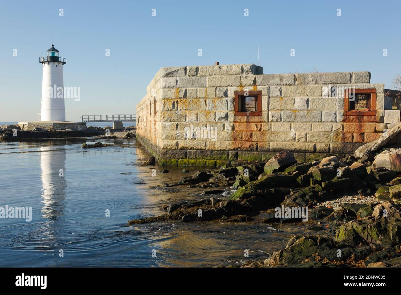 Portsmouth Harbor Light in New Castle, New Hampshire USA. Built in 1878 ...