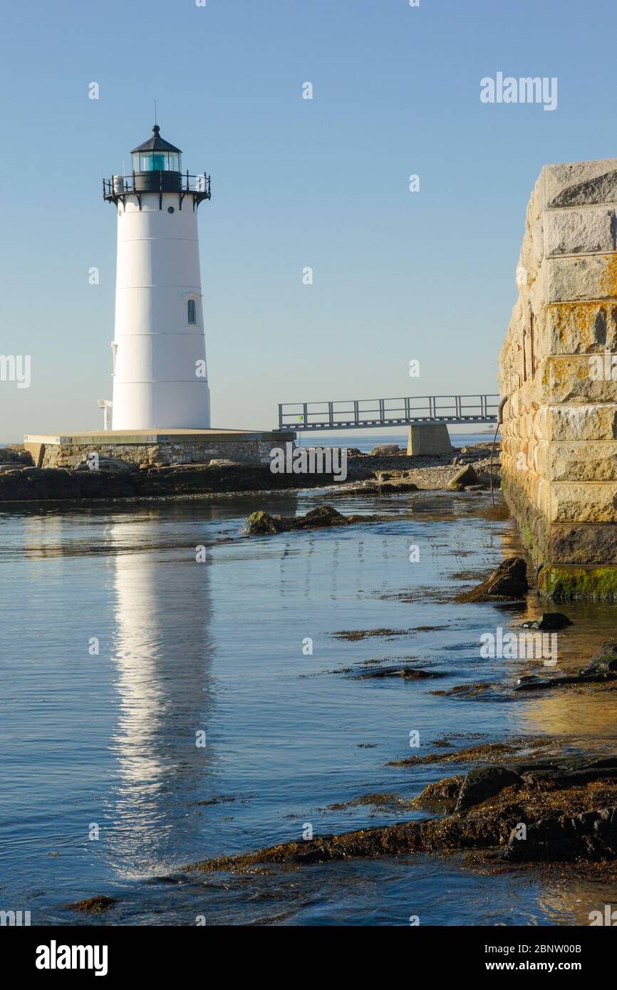 Portsmouth Harbor Light in New Castle, New Hampshire USA. Built in 1878 ...