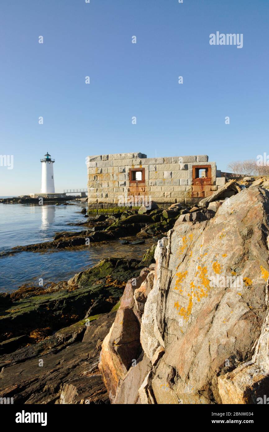 Portsmouth Harbor Light in New Castle, New Hampshire USA. Built in 1878 ...