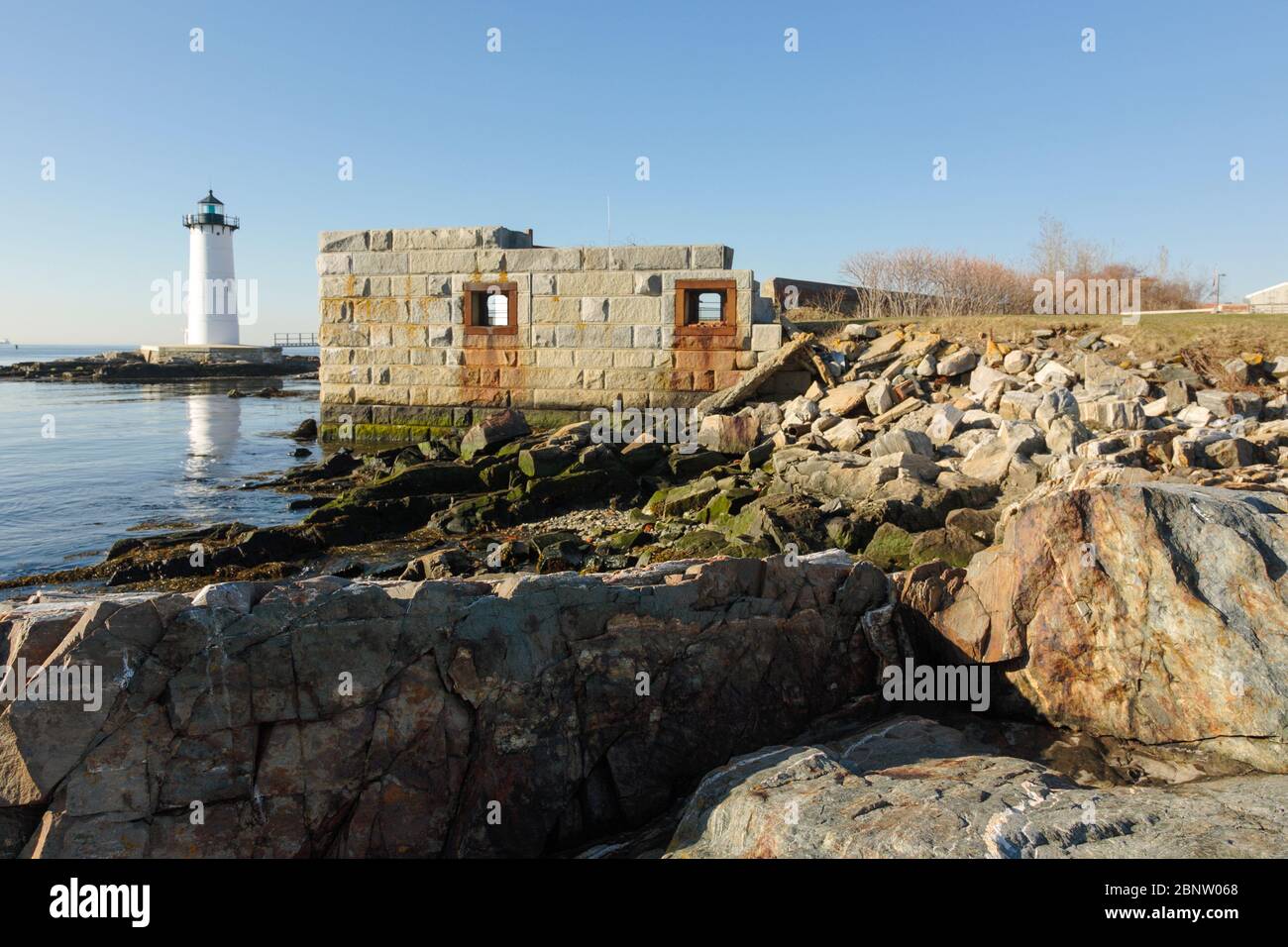 Portsmouth Harbor Light in New Castle, New Hampshire USA. Built in 1878 ...