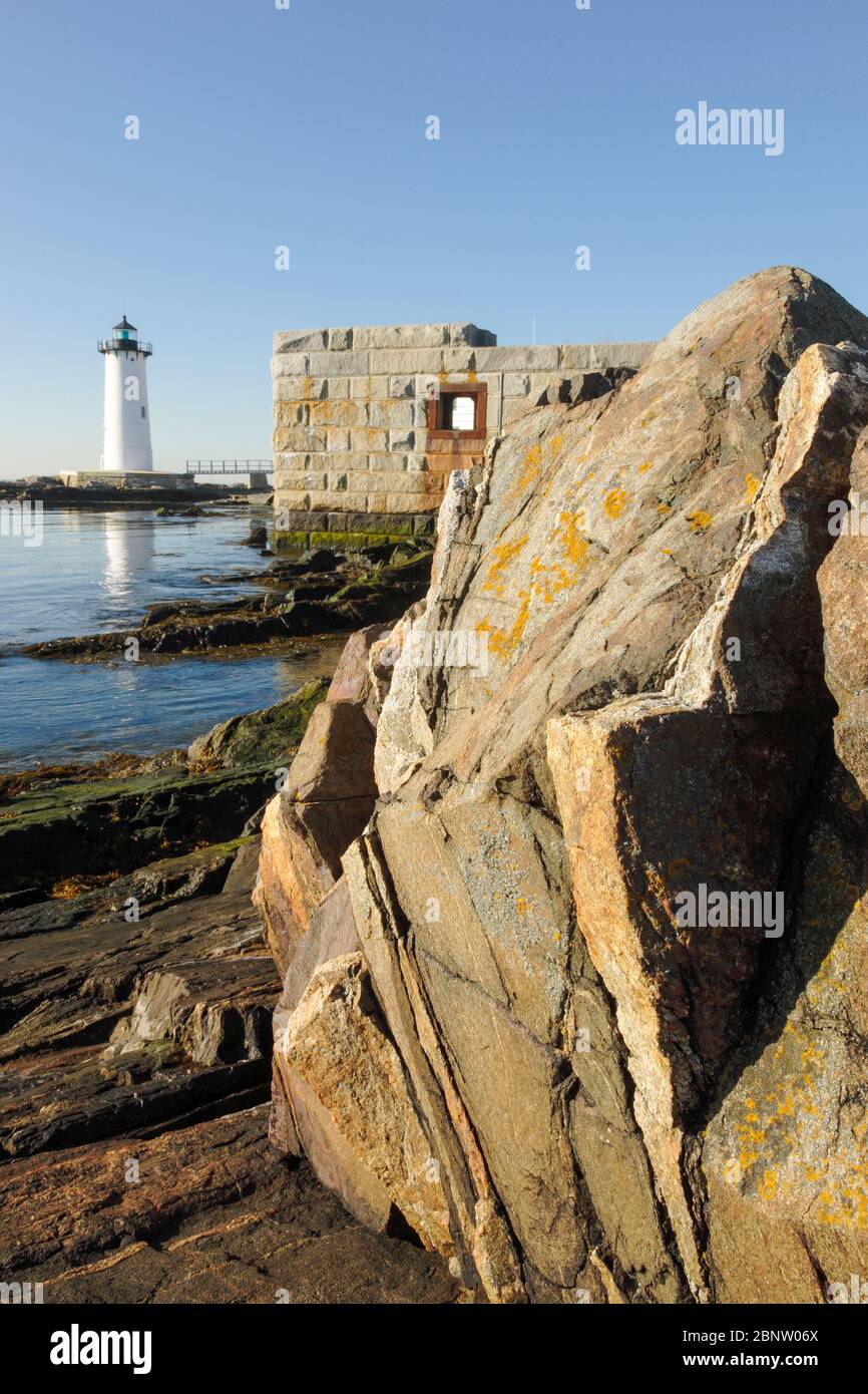 Portsmouth Harbor Light in New Castle, New Hampshire USA. Built in 1878 ...