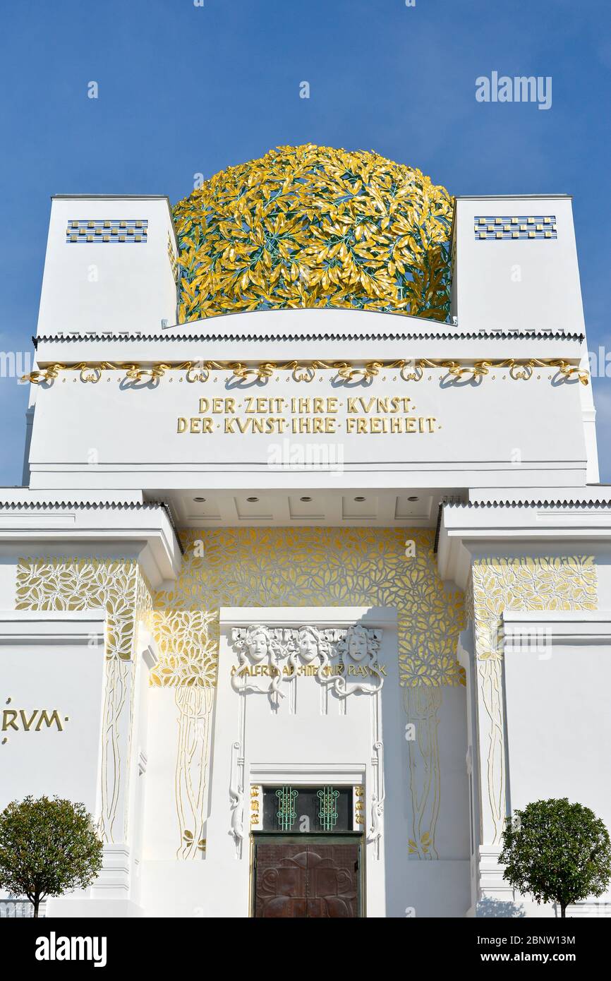 Golden dome of Vienna Secession building Stock Photo - Alamy
