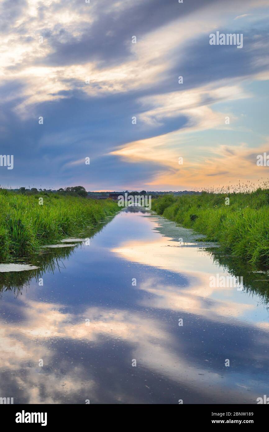 Straight drainage channel hi-res stock photography and images - Alamy