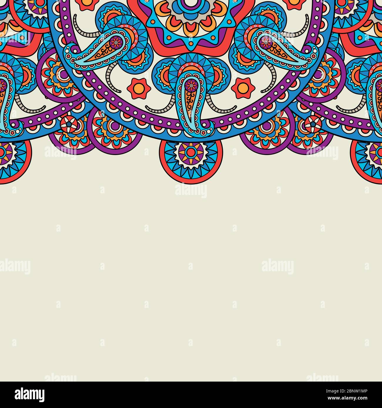 Paisley Border Vector