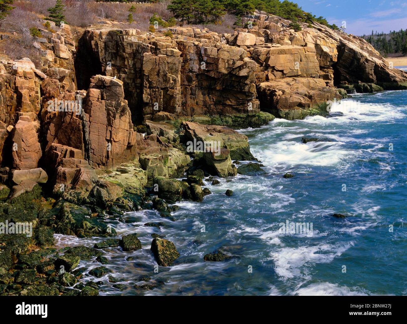Acadia National Park on Mount Desert Island in Maine. Acadia National ...