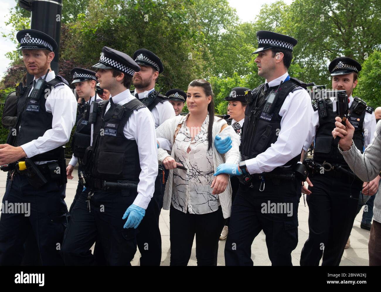Woman being arrested uk hi-res stock photography and images - Alamy
