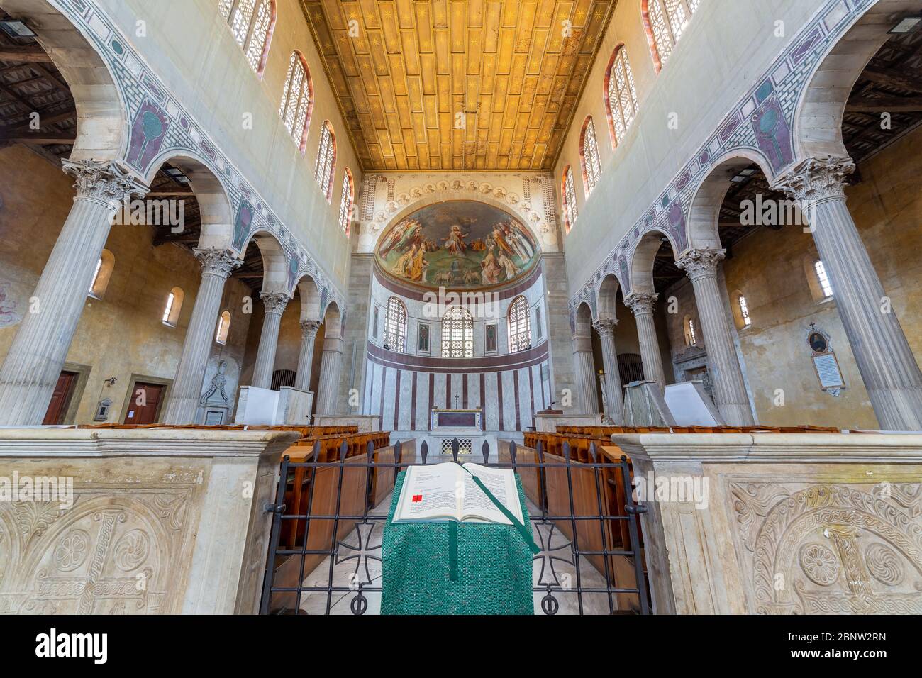 ROME, ITALY - AUGUST 11, 2019: The Basilica of Saint Sabina, a historic ...