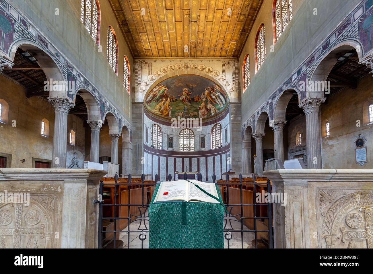 ROME, ITALY - AUGUST 11, 2019: The Basilica of Saint Sabina, a historic ...