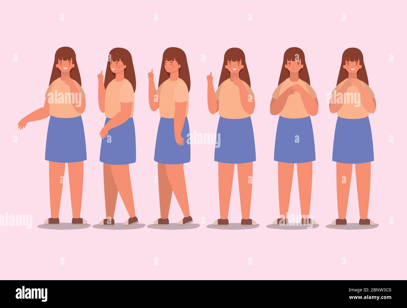 happy women cartoons vector design Stock Vector Image & Art - Alamy