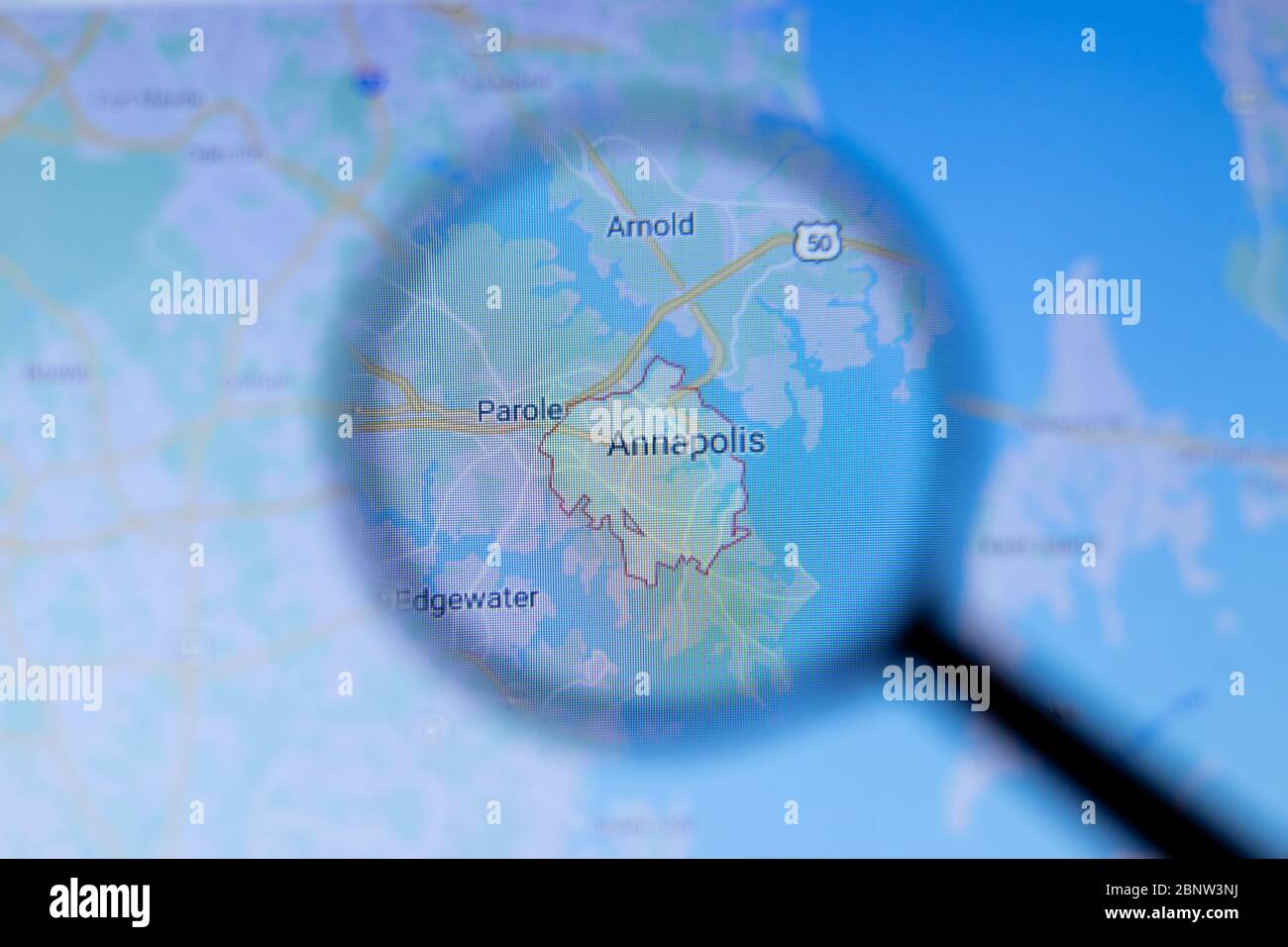 Map of annapolis hi-res stock photography and images - Alamy